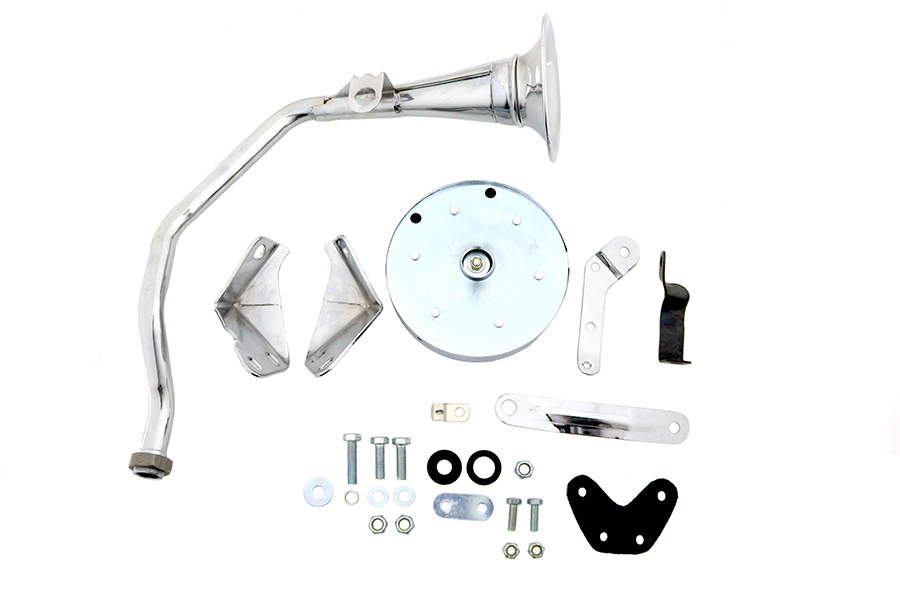 Trumpet Style 6 Volt Chrome Horn Kit fits Harley Davidson | eBay