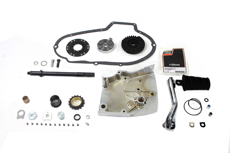 V-twin Kick Starter Assembly Polished Stainless Steel Bolts V-Twin Kick ...