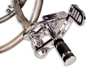 CHROME BILLET 2" EXTENDED FORWARD CONTROL KIT HARLEY SOFTAIL CUSTOM ...