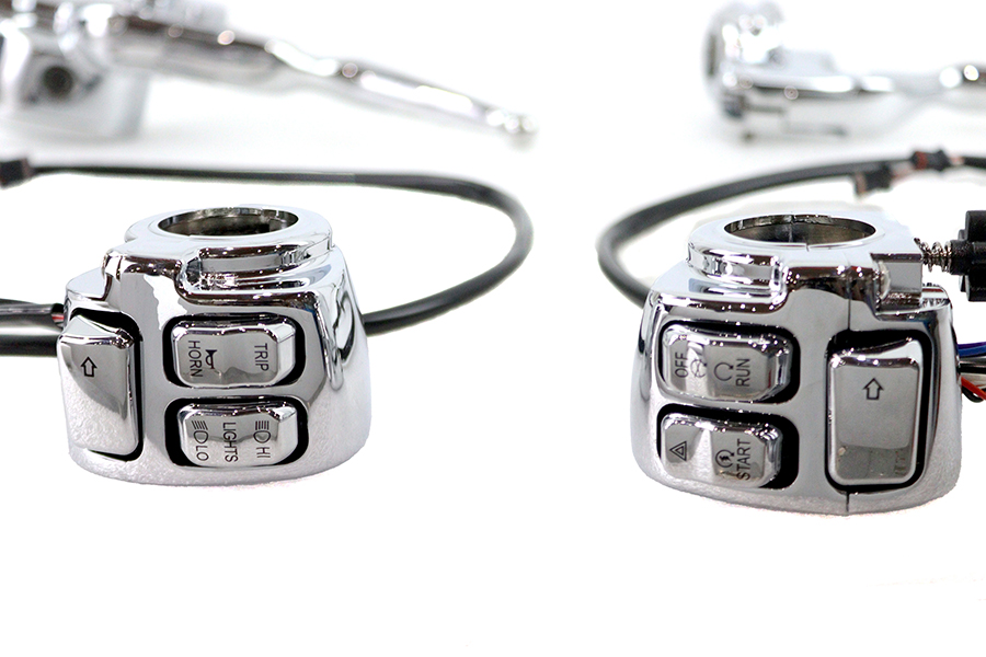 Handlebar Control Kit Chrome fits Harley Davidson | eBay