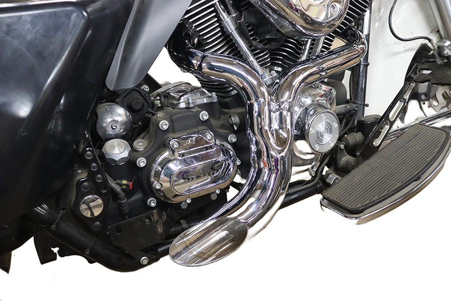 Wyatt Gatling Ground Pounder Exhaust System Chrome fits Harley-Davidson ...