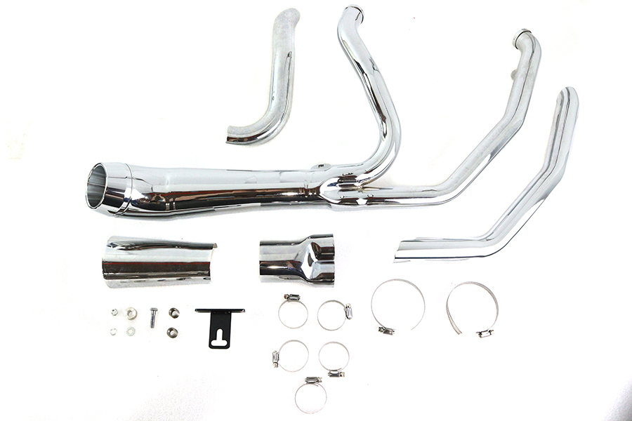 Cyclone 1-3/4" 2 into 1 Exhaust Header Set Chrome