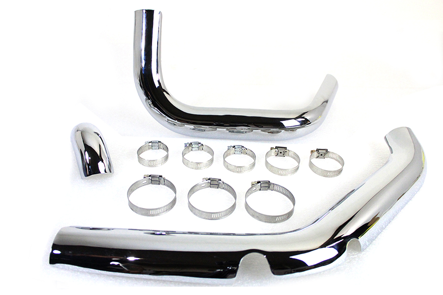 Chrome Exhaust Stack Heat Shields DT Exhaust