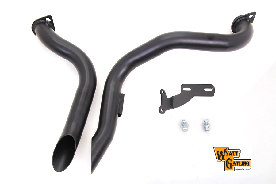 Factory Sample Black Wyatt Gatling Down Draft Drag Pipes