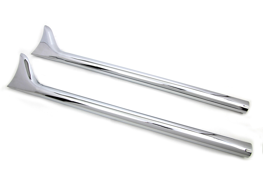36 inch Straight Fishtail Extension Set Chrome fits Harley Davidson | eBay