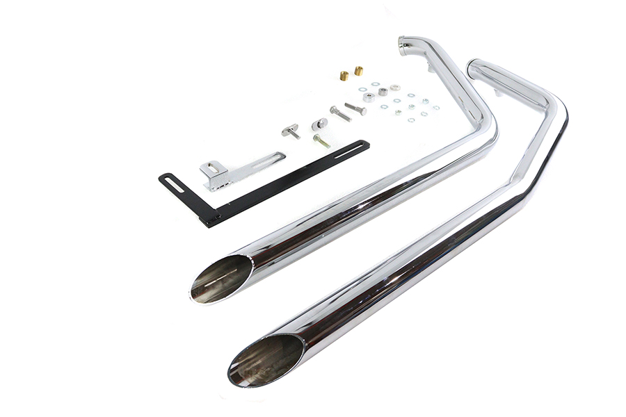 Exhaust Drag Pipe Set fits Harley Davidson | eBay