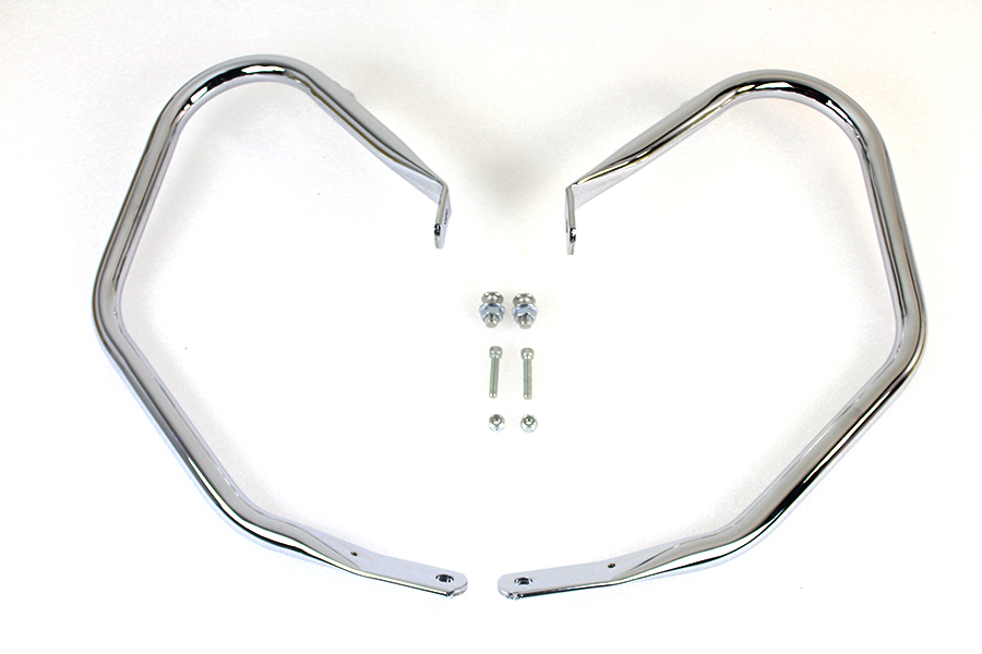 Chrome Comfort Style Rear Engine Bars fits Harley Davidson | eBay