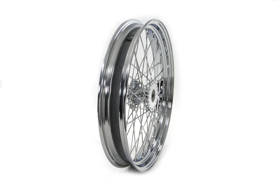 23" x 3" 40 Spoke Spool Front Wheel Rim Harley Chopper Bobber Rigid ...