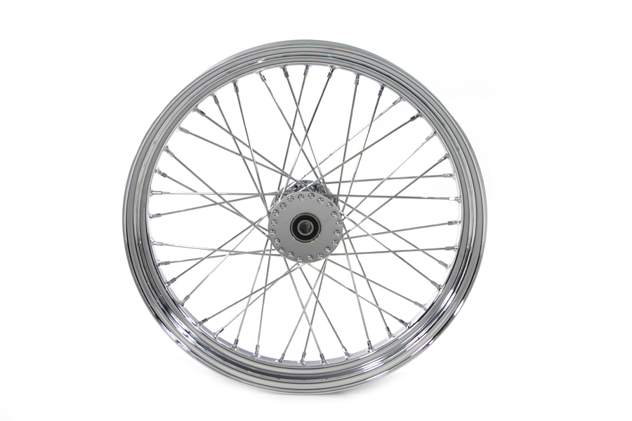 23" x 3" 40 Spoke Spool Front Wheel Rim Harley Chopper Bobber Rigid ...