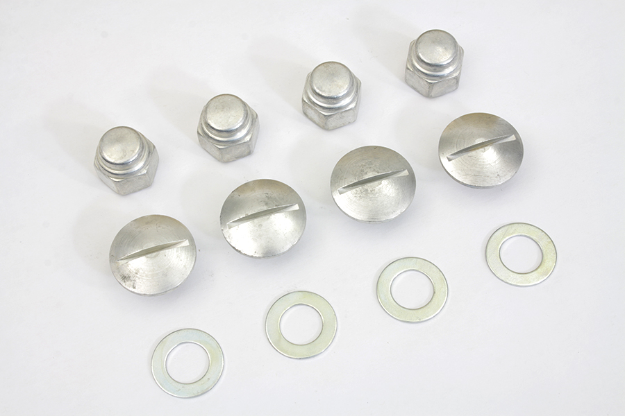 Cadmium Rocker Shaft End Cap Nut Slot Type fits Harley Davidson | eBay